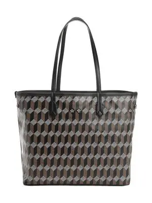 AU DEPART Monogrammed Tote Bag - Black