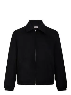 FURSAC Zip-front Spread-collar Jacket - Black