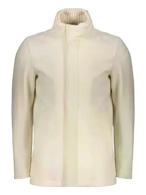 Herno High-collar Single-breasted Coat - Neutrals