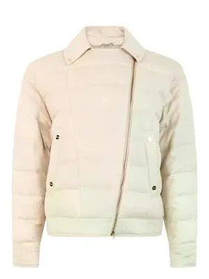 Herno Herno Asymmetrical Zip Puffer Jacket Neutrals