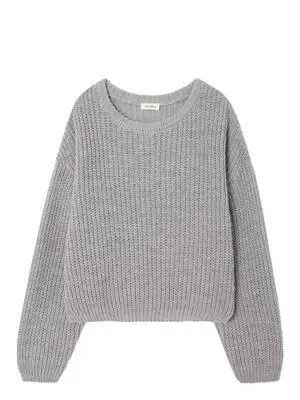 American Vintage American Vintage Cyrow Ribbed Knit Sweater Grey