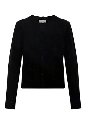 MARANT ETOILE Naia Scalloped-edge Cardigan - Black