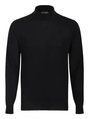 DRUMOHR High Neck Wool Sweater - Black