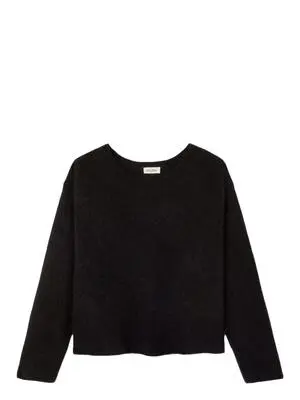 American Vintage Vitow Boat-neck Sweater - Black