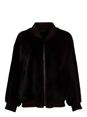 Simonette Ravizza Zip-up Bomber Jacket - Black