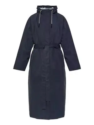 RETHINKIT STUDIOS Belted Hooded Coat - Blue