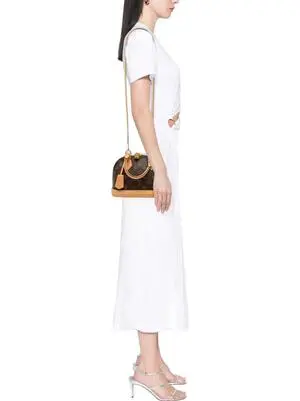 LOUIS VUITTON Monogram Alma Bb Satchel - Brown