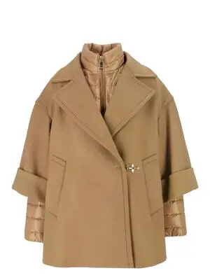 FAY Layered-sleeve Jacket With Lobster-claw Fastening - Neutrals