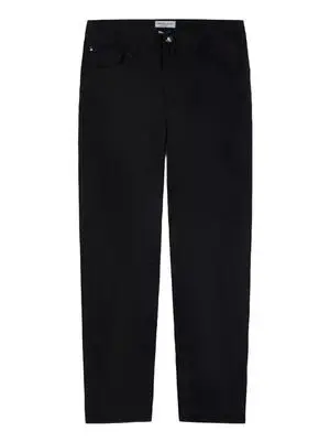 Jacob Cohen Straight Leg Jeans With Logo Patch - Black