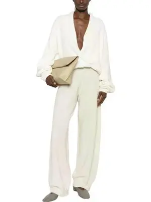 Fabiana Filippi Fine-knit Wide-leg Trousers - Neutrals