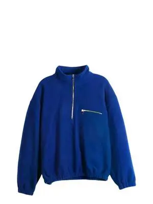 RIER Zip-up Fleece Sweatshirt - Blue