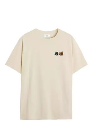 Maison Kitsuné Double Fox Head T-shirt - Neutrals