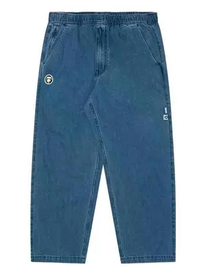 AAPE BY *A BATHING APE® Moonface Patch Loose-Fit Jeans