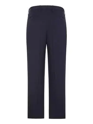 BRIGLIA 1949 Portbellos Pleated Straight-leg Trousers - Black