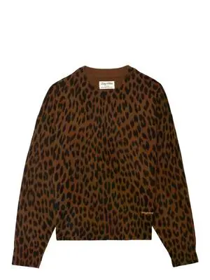 Zadig&Voltaire Soulo Lc Leopard Print Crew Neck Sweater - Brown