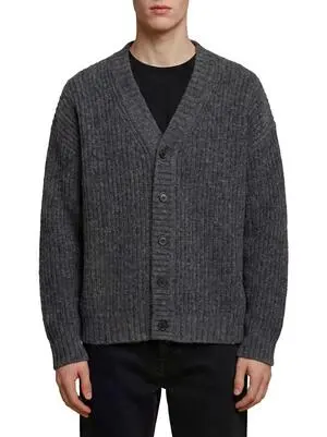 ROBERTO COLLINA V-neck Cardigan - Grey