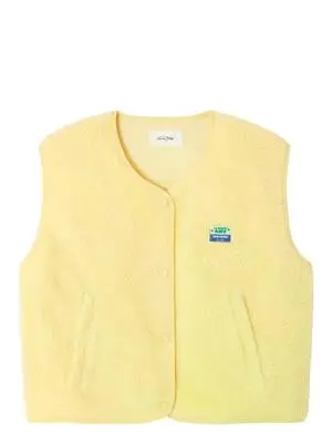 American Vintage Hokton Faux-shearling Gilet Yellow