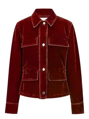 SALVATORE FERRAGAMO Ferragamo Velvet Utility Jacket