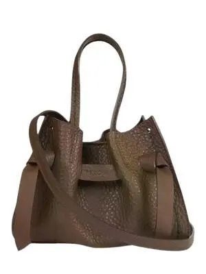 VISONA` Visona Vittorina Leather Tote Bag - Brown