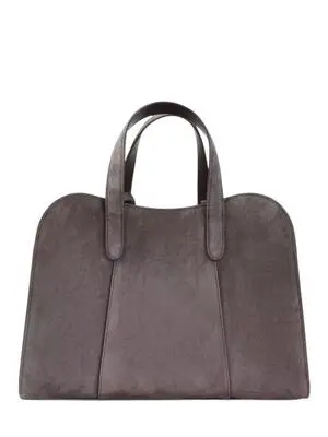 Giorgio Armani Suede Tote Bag - Grey
