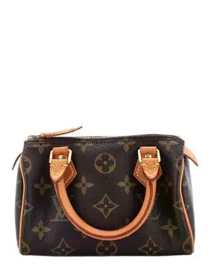 LOUIS VUITTON Speedy Mini Hl Handbag Monogram Canvas Satchel - Brown