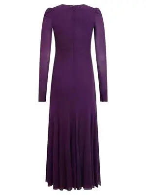 Philosophy Di Lorenzo Serafini Long Sleeve Maxi Dress - Purple