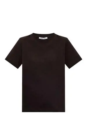 SAMSOE SAMSOE Cotton Crewneck T-shirt - Brown
