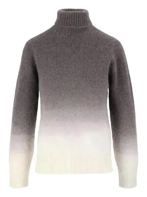 KANGRA Gradient Roll-neck Knit - Grey