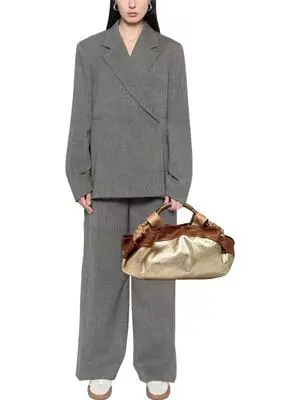 Loewe Tricolor Nappa Aire Hobo Bag - Gold