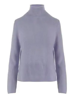 ALLUDE Allude Long Sleeve Sweater Purple