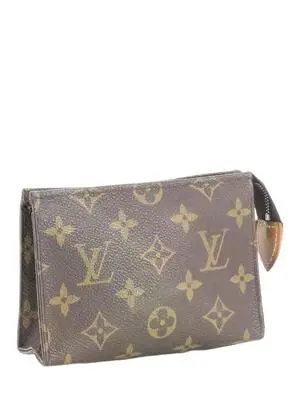 LOUIS VUITTON Monogram Canvas 15 Pouch - Brown