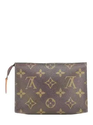 LOUIS VUITTON Monogram Canvas 15 Pouch - Brown