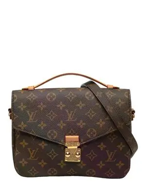 LOUIS VUITTON 2020 Monogram Pochette Metis Satchel - Brown