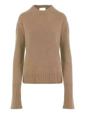 SA SU PHI Ribbed-trim Cashmere Sweater - Neutrals