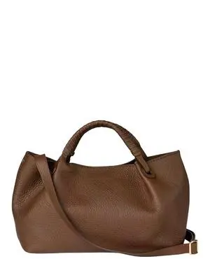 VISONA` Visona Mia Leather Tote Bag - Brown