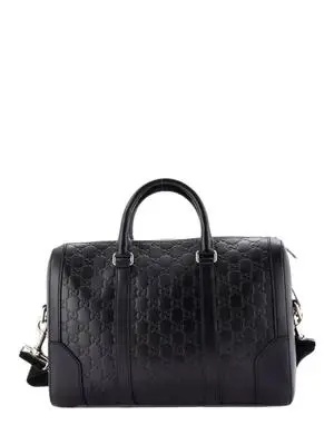 Gucci Eden Leather Medium Business Bag - Black