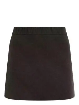 LISA YANG Knitted Mini Skirt - Green