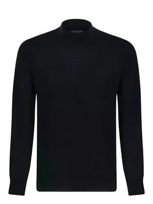 DRUMOHR High-neck Wool Sweater - Blue