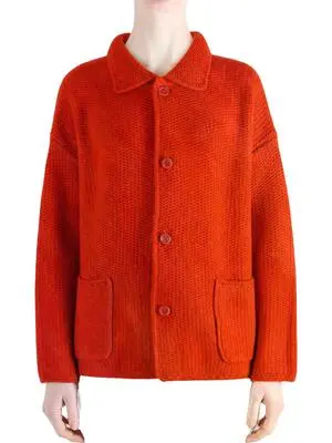 CASEY CASEY Rover Chunky Knit Cardigan - Red