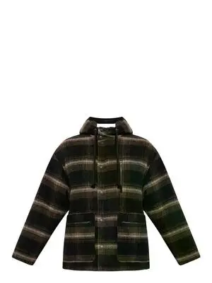 MARANT Kiril Checkered Hooded Jacket - Black