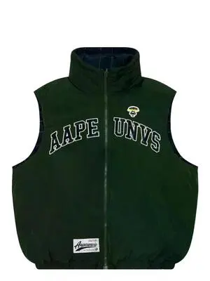 AAPE BY *A BATHING APE Checked Puffer Gilet - Blue