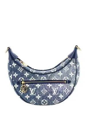 LOUIS VUITTON Loop Monogram Jacquard Denim Hobo Bag - Blue