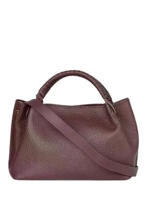 VISONA` Visona Mia Leather Tote Bag - Red