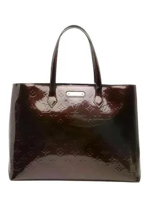LOUIS VUITTON Monogram Vernis Wilshire Mm Tote Bag - Purple