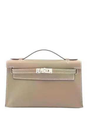 Hermès Hermès Swift Leather Kelly Pochette 22 Handbag Brown