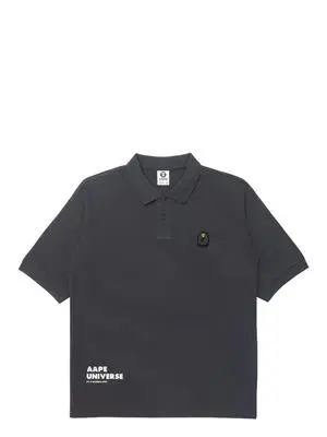 AAPE BY *A BATHING APE Aaper Alfa Patch Polo Shirt - Grey