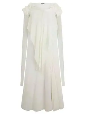 Philosophy Di Lorenzo Serafini Ruffled Midi Dress - White
