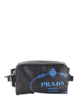 PRADA Prada Saffiano Leather Logo Waist Bag