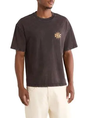 PACSUN Logo Cotton Graphic T-shirt - Black