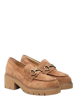 NEROGIARDINI Bit Heeled Loafer - Mocha